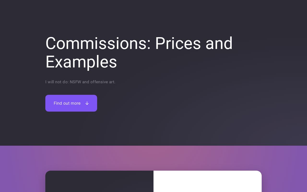 Commissions: prices and examples